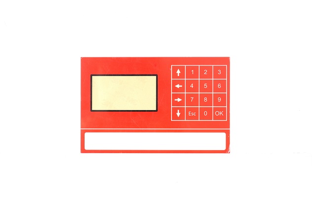 12 Volt Red Engraved Letter Label Membrane Panels - Yuan Electronics